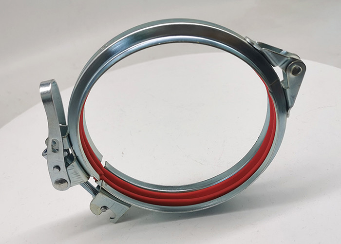 140mm Toz Toplama OEM Galvanizli Boru Tamir Kelepçesi